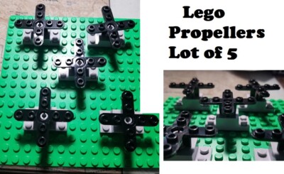LEGO Propeller Dark Gray Base Airplane Boat Black Prop Propellar Plane ...