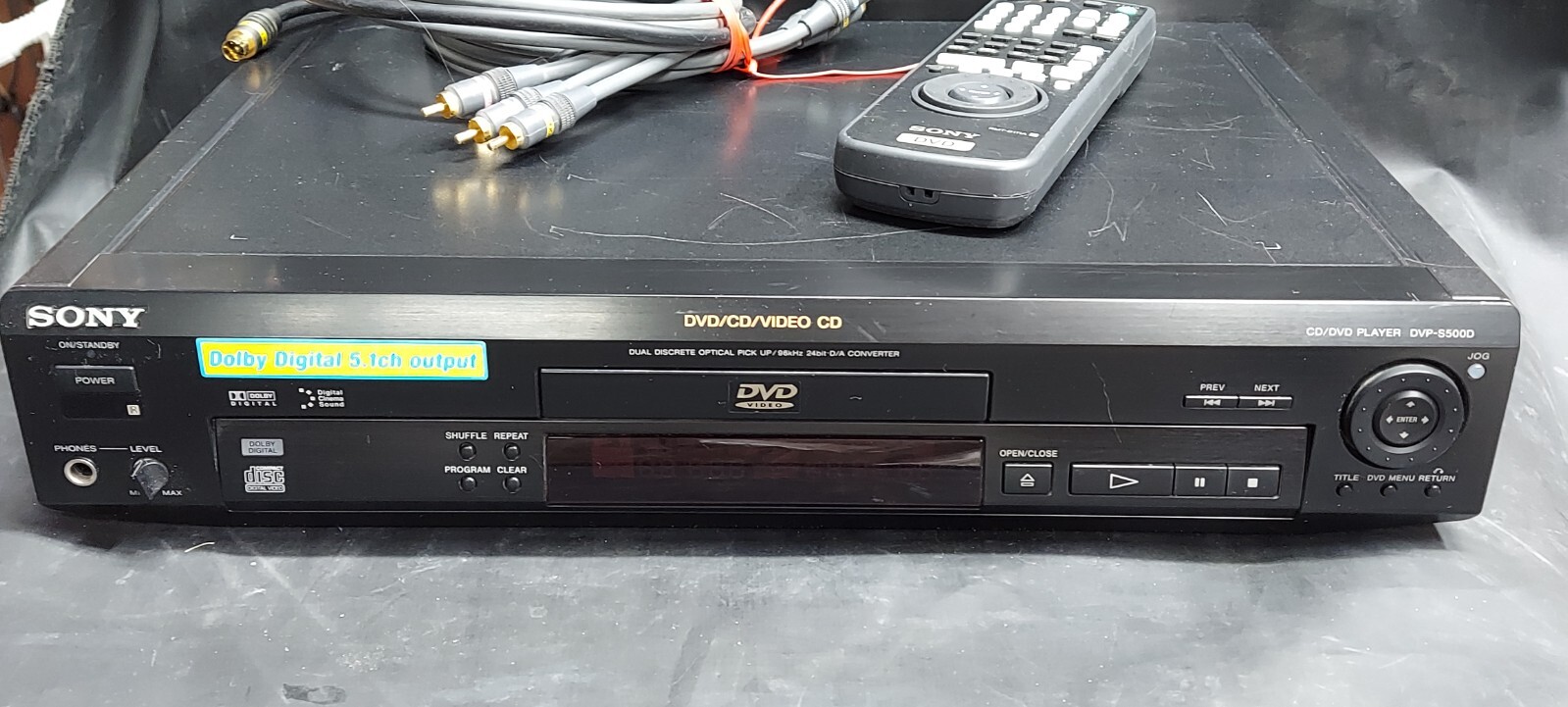 Sony DVP-S500D CD/DVD Video Player | Dolby Digital 5.1-Channel | Black ...