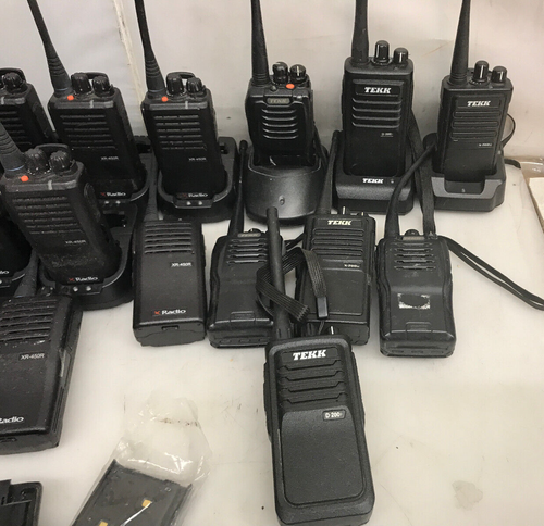 Lot of 22 Handheld Portable Radio Walkie Talkie Tekk XRadio BlackBox | eBay