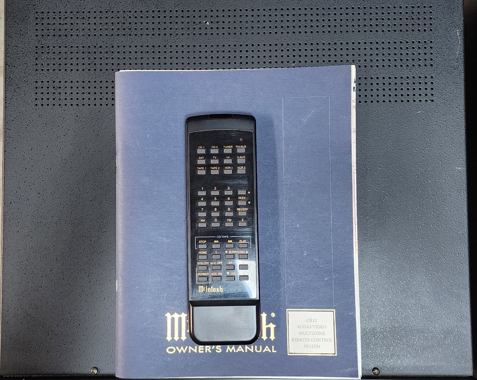 MCINTOSH CR12 Solid-State Preamplifier Multi-Zone (4) Control System ...