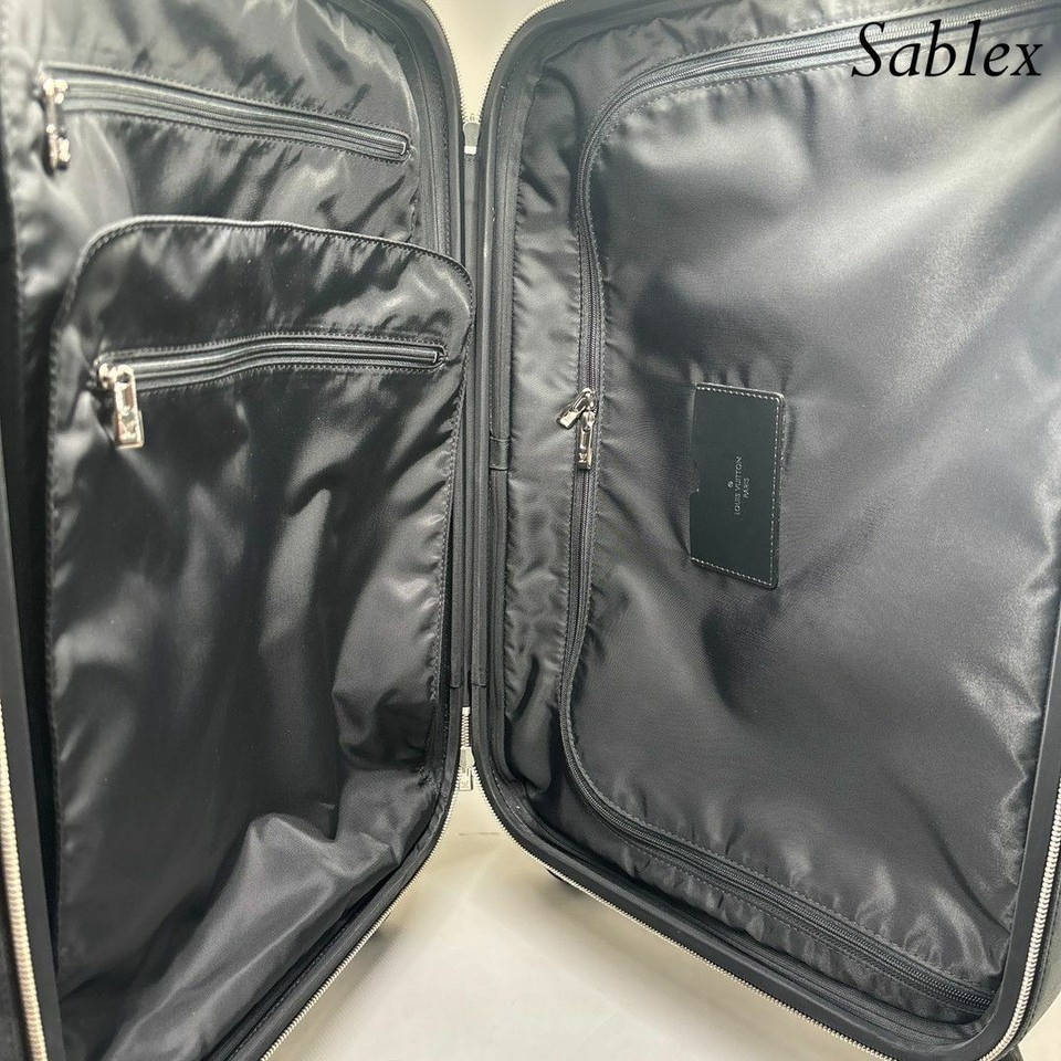 LOUIS VUITTON Zephyr 55 Black Leather Carry-On Luggage Bag M23030 ...