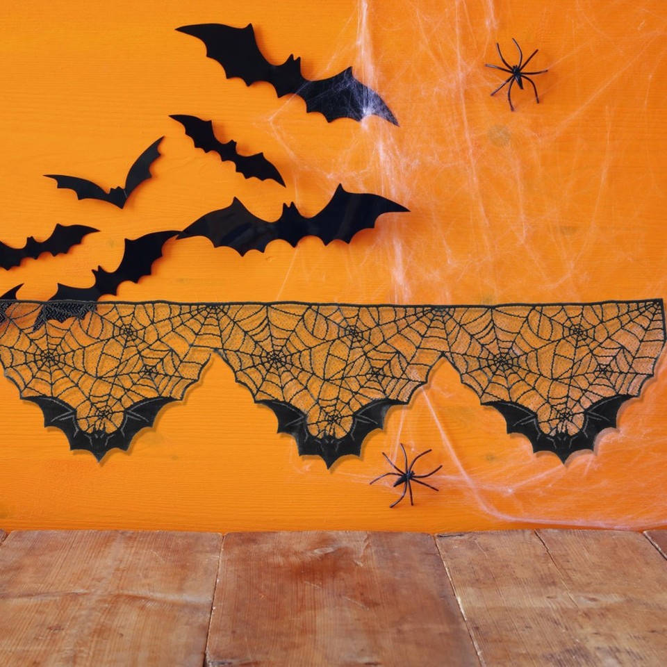 Spider Web Decoration Cloth Halloween Indoor Decorations for Home ...