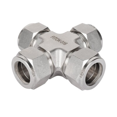 FITOK Union Cross 1 in Tube OD 316 Stainless Steel Tube Fitting, SS-C ...