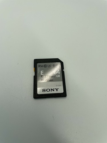 Genuine Sony SF-E Series 64GB SDXC UHS-II 4K Memory Card SF-E64 ...
