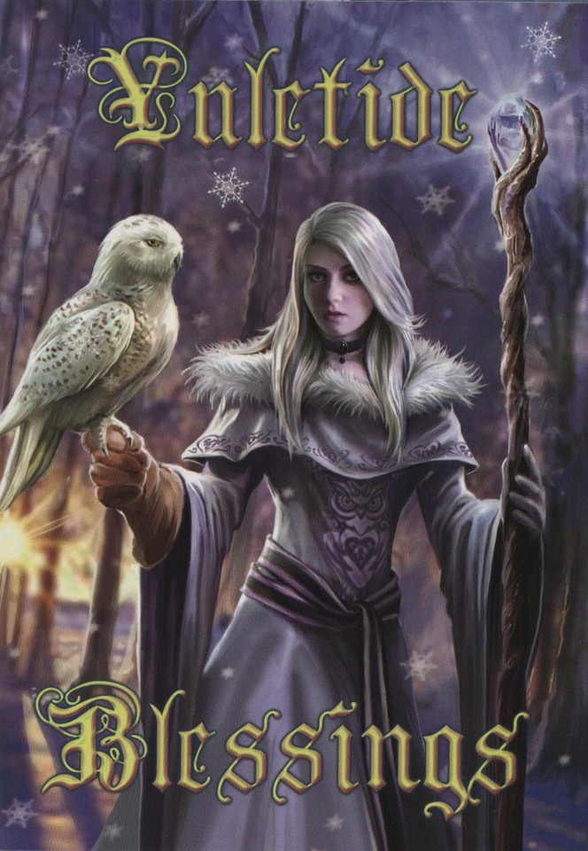 Anne Stokes Yule Midwinter Solstice Greeting Card Alternative Christmas ...