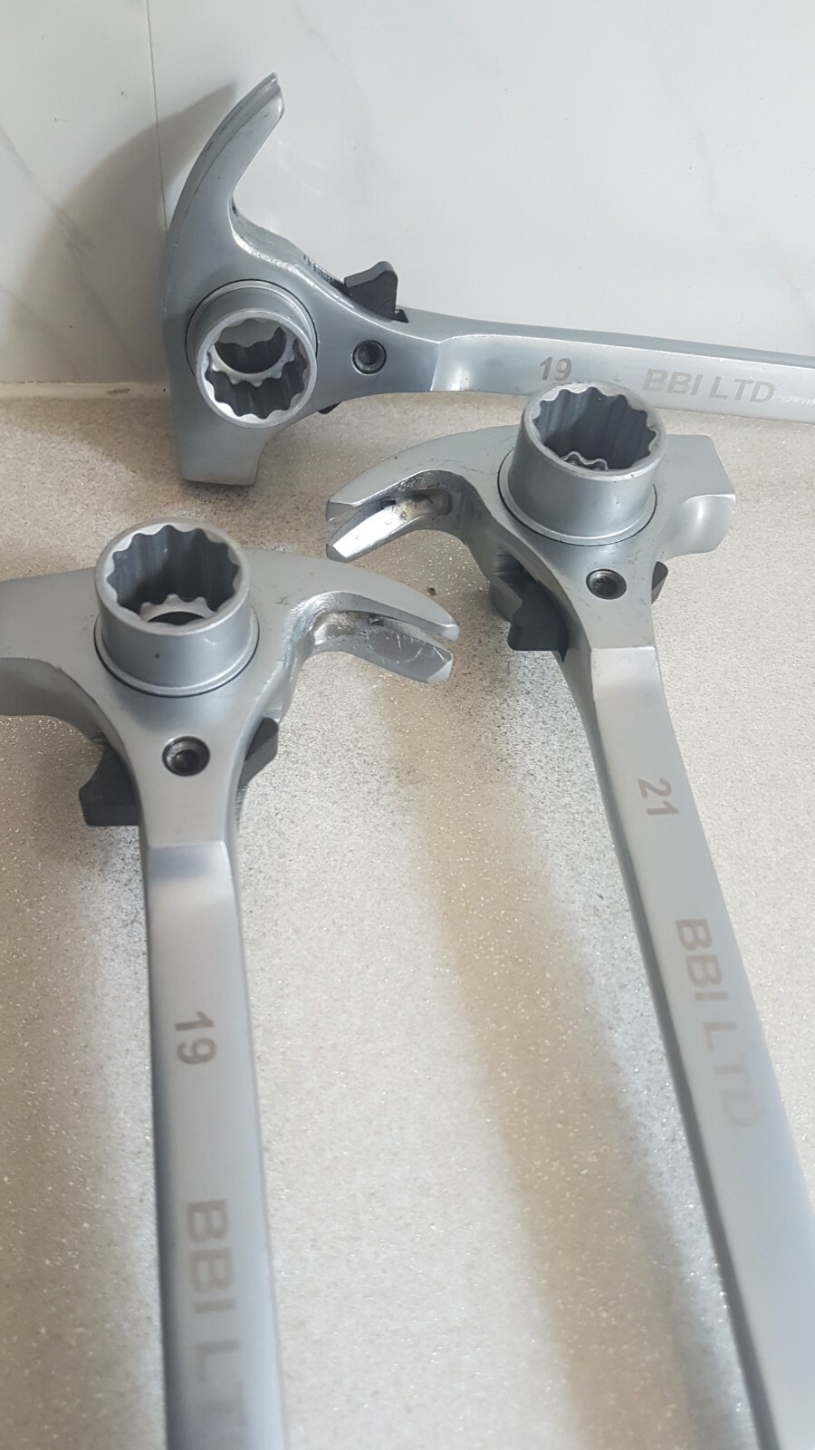 19 x 21mm Scaffold Spanner Ratchet Podger Scaffolding Pry Bar Wrench ...