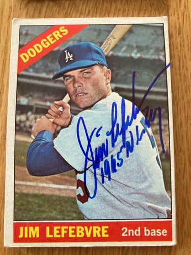 Los Angeles Dodgers Jim Lefebvre signed 1966 Topps card | eBay