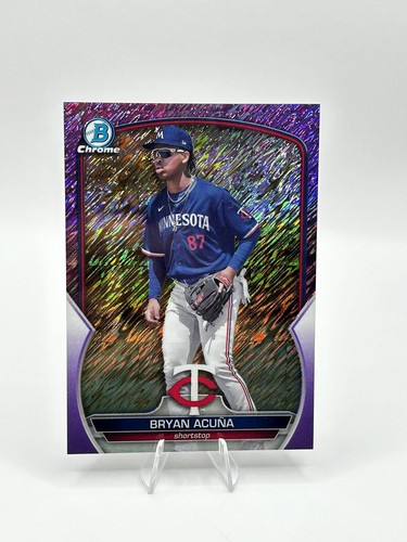 2023 Bowman Chrome Purple Shimmer Bryan Acuna /250 #BCP-193 | eBay
