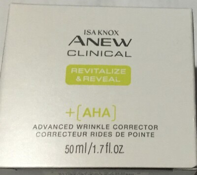 AVON ISA KNOX ANEW CLINICAL ADVANCED WRINKLE CORRECTOR + AHA ...
