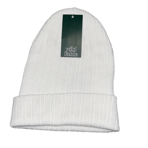 Wild Fable Knit Women’s Beanie Winter Hat Cream NWT One Size | eBay