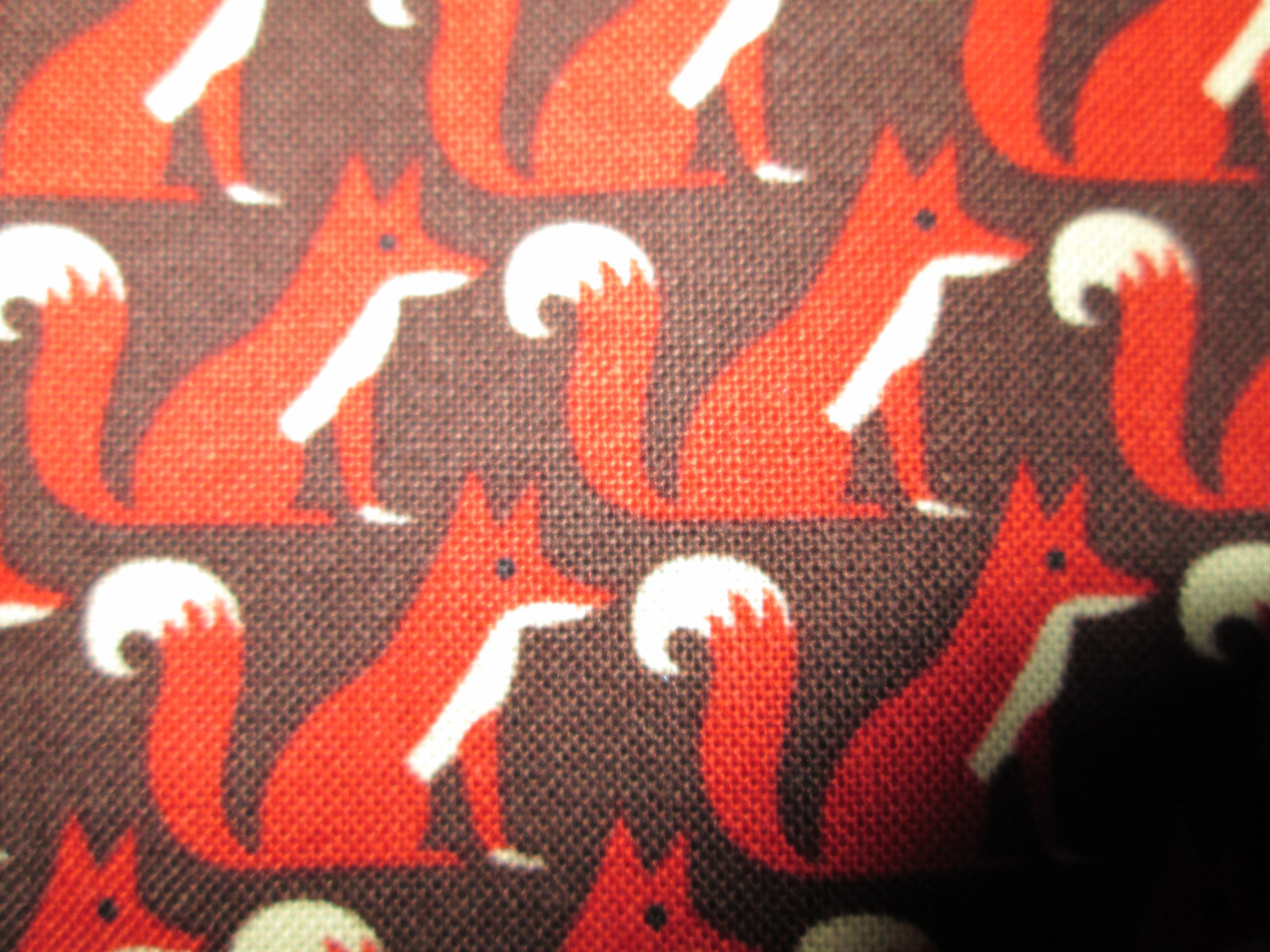 FOX RUSTY BROWN FOXY FOXES COTTON FABRIC FQ | eBay