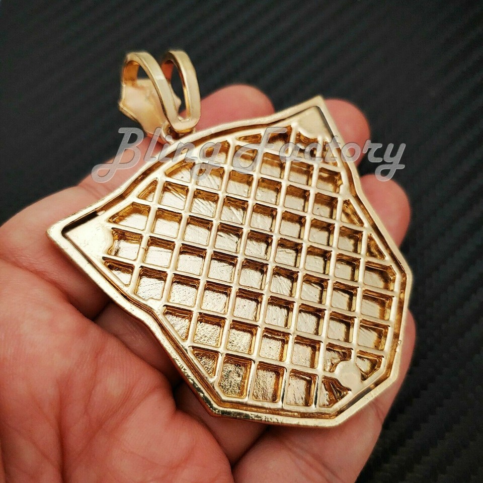 TRANSFORMER AUTOBOT Pendant & Full Iced Cubic Zirconia Chain Hip Hop ...