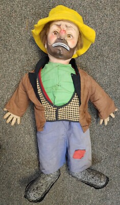 1950's Emmett Kelly's Willie the Clown Doll, Baby Barry Toy, 21 ...