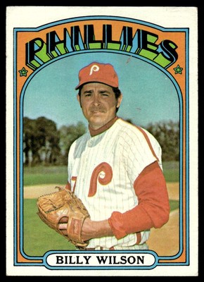 1972 Topps Billy Wilson Philadelphia Phillies #587 | eBay