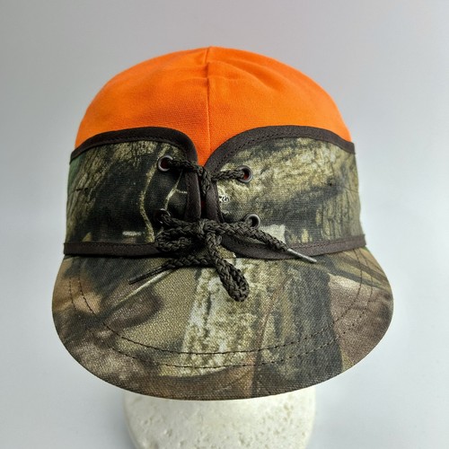 Vintage American Outdoorsman Trapper Hunter Cap Hat Ear Flap Mens 7 USA ...