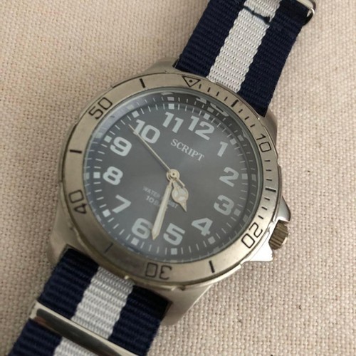 J-AXIS Script Men's Quartz Watch 39mm Used Adjustable Strap | eBay
