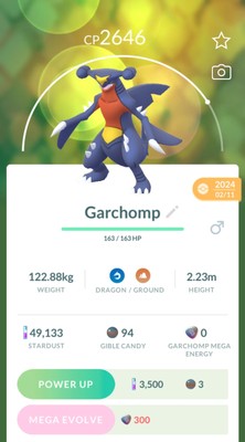 Pokemon Garchomp Go!! Pokémon Go Trade | x1 Garchomp Trade Go!! Pvp Or ...