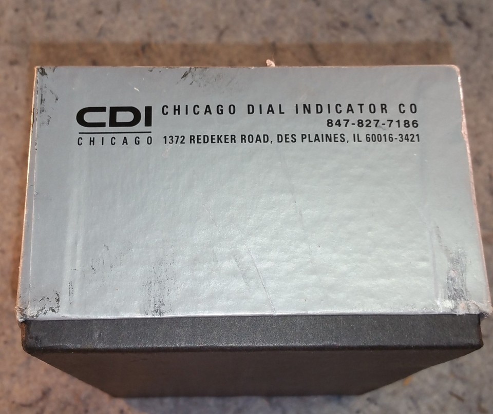 CDI Chicago USA EDP# 21253CJ-HC Dial Indicator .0005" .125 range ...