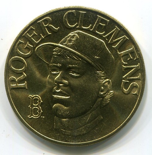1990 Bandai Sport Stars Collector Coin - Roger Clemens Boston Red Sox ...