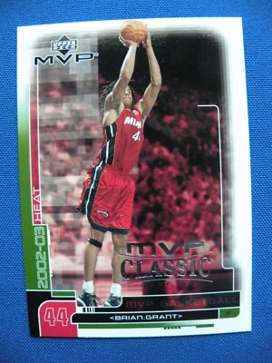 2002/03 UD MVP Classic Basketball Brian Grant Miami Heat #94 | eBay