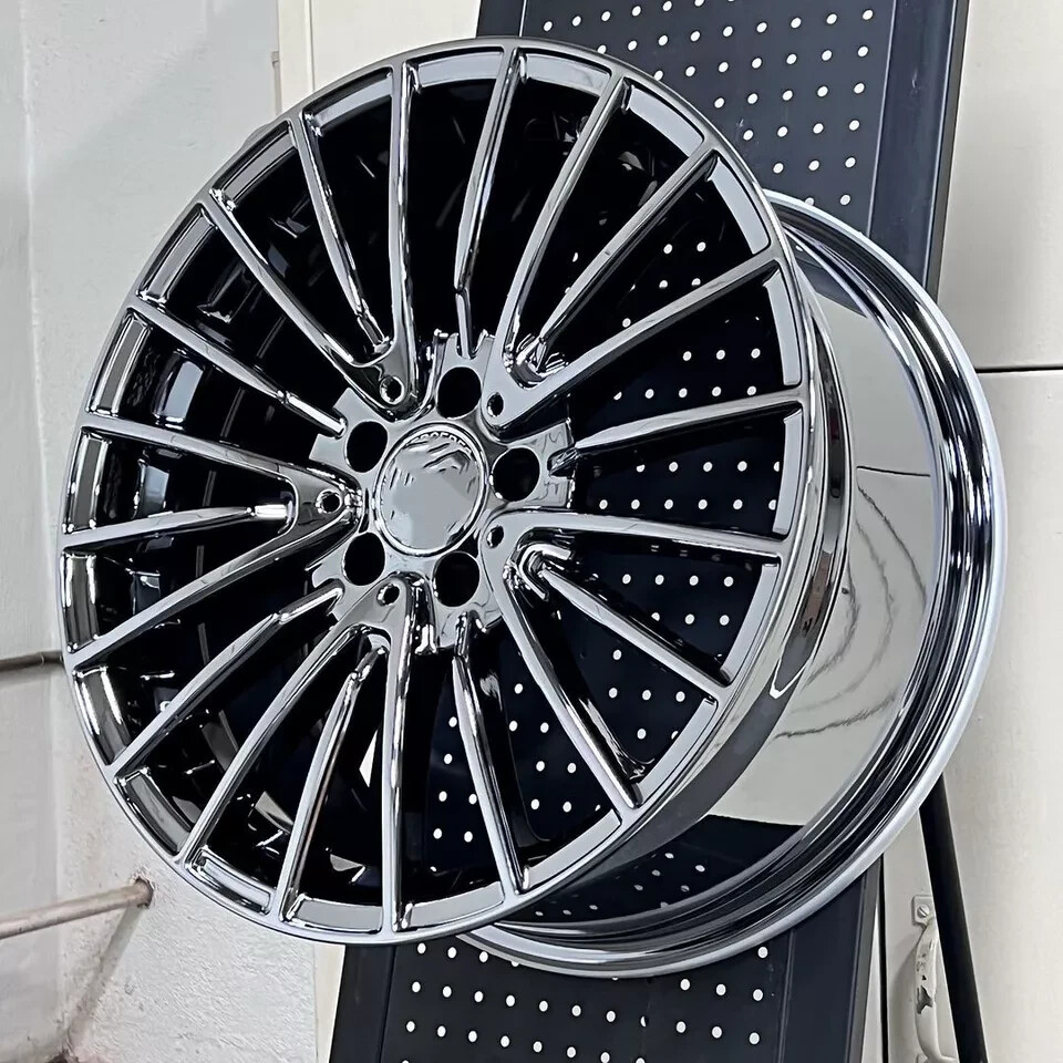 18" BLACK CHROME RIMS AMG STYLE WHEELS FITS MERCEDES BENZ CLA250 GLA ...