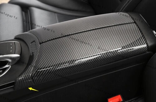 For Benz C-Class C300 2015-2021 Carbon Fiber Center Console Armrest ...