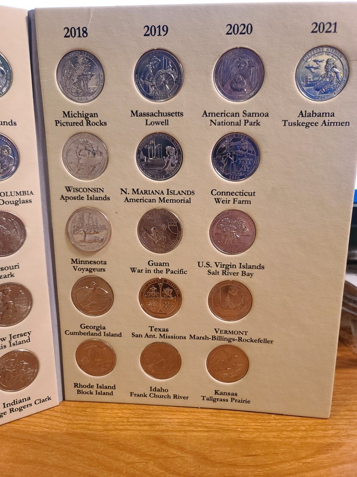 2010-2021 Complete National Parks Quarter Set Uncirculated, 56 Quarters ...