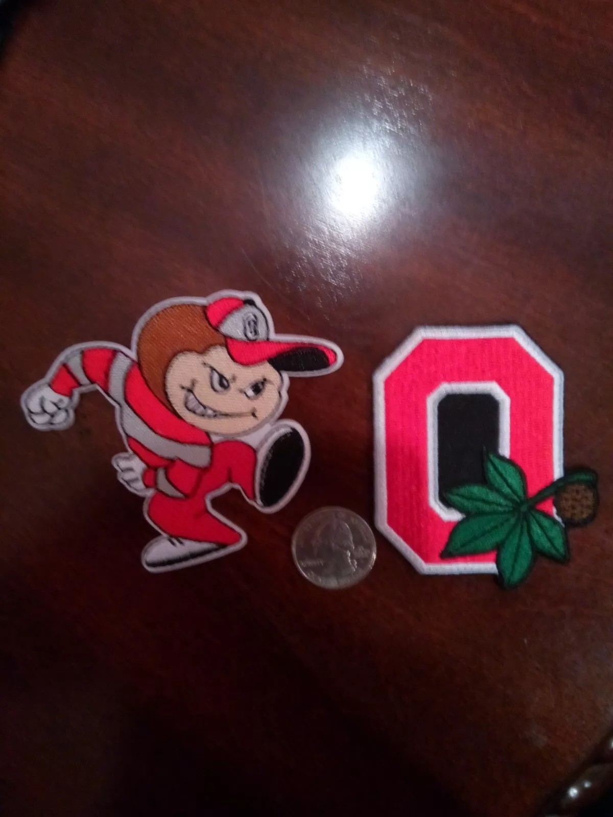 (2) OSU The Ohio State Buckeyes Vintage Embroidered Iron On Patch lot 3 ...