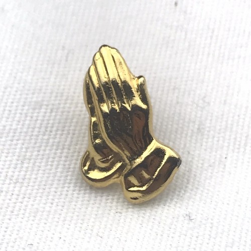 Praying Hands Pin Gold Tone Small Brooch Christian Prayers | eBay