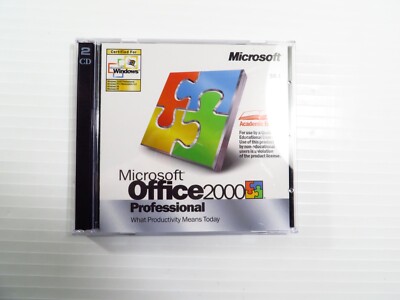 Microsoft Office 2000 Professional, Incomplete (missing disc 1) w/ Key ...