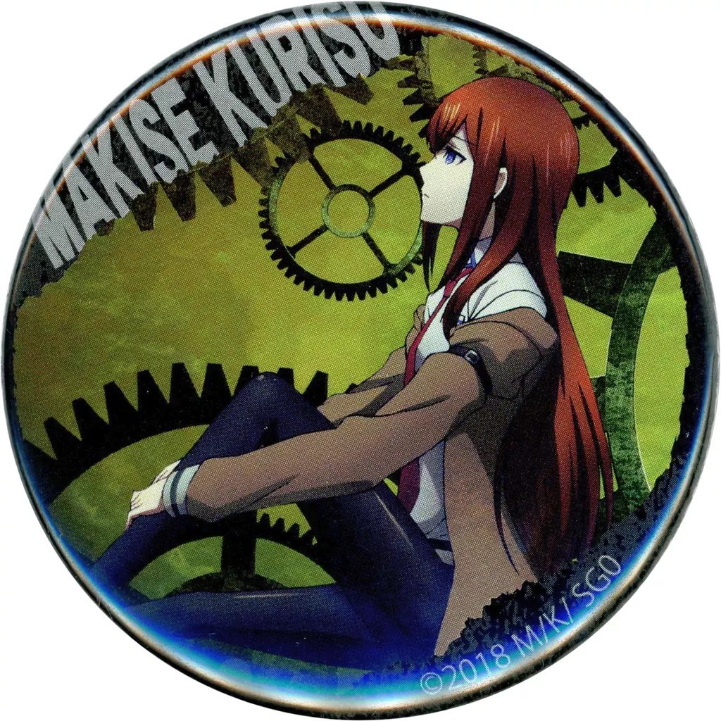 Steins;Gate Makise Kurisu Can Badge 56mm Anime Series Collectible Pin ...