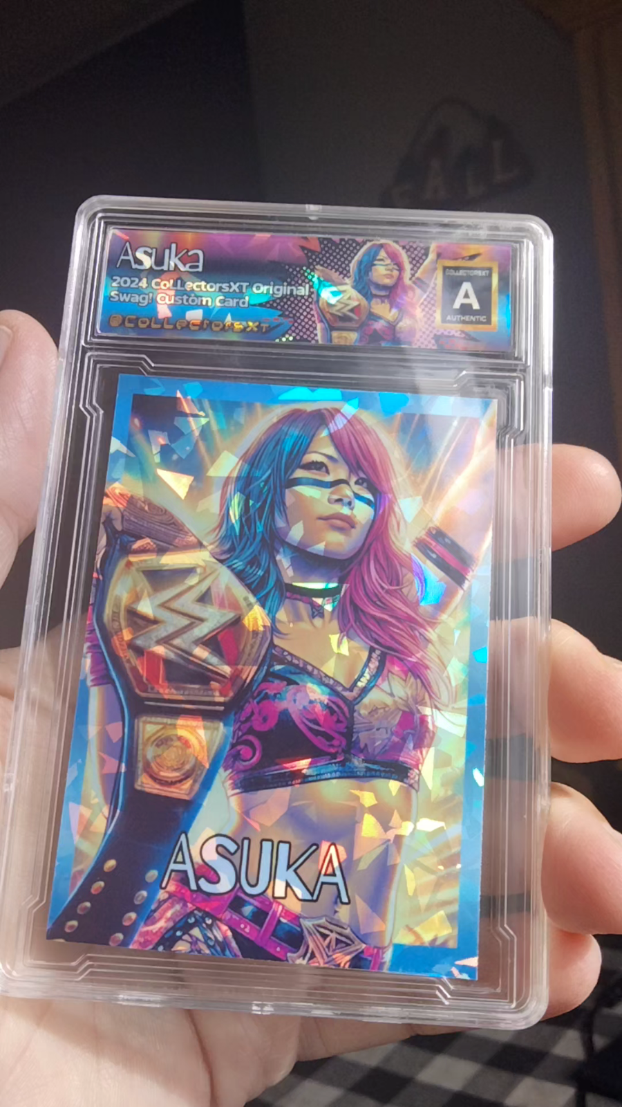 WWE Asuka custom art slabbed card | eBay