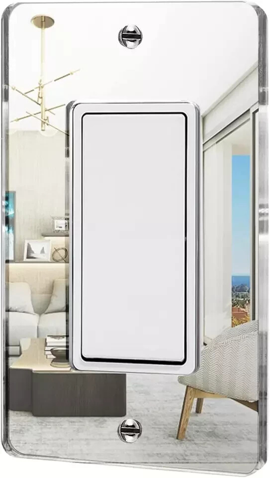 1 Pcs Mirror Light Switch Plates Outlet Covers Durable Wall Plate ...