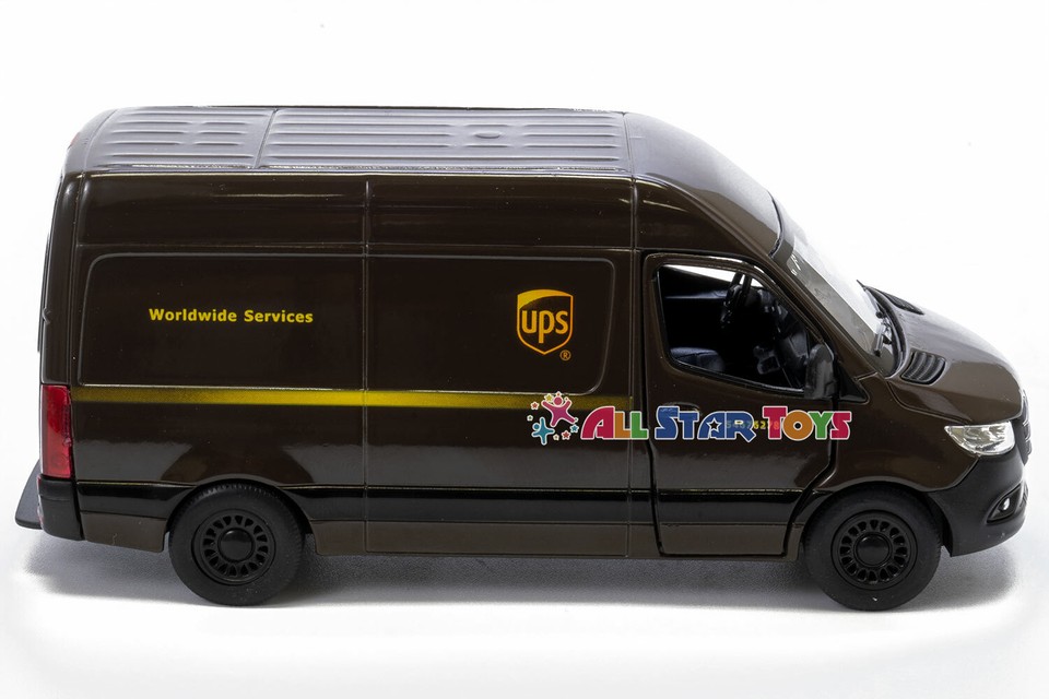 5" UPS Mercedes Benz Sprinter Diecast Model Toy Car Delivery Van 1:48 ...