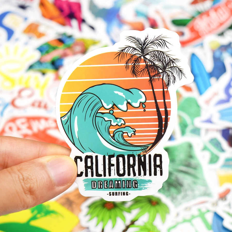 Vintage Surf Stickers