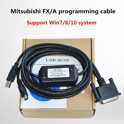 Mitsubishi FX1N/FX2N/FX1S/FX3U series PLC programming cable USB-SC09 | eBay