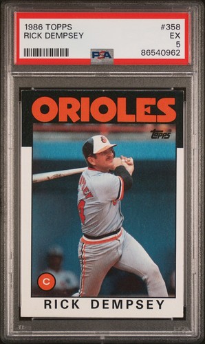 1986 Topps - #358 Rick Dempsey for sale online | eBay