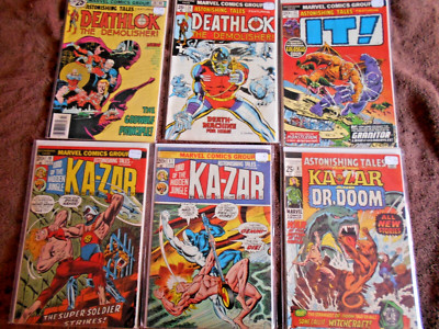 ASTONISHING TALES LOT(6) AVE FN DOOM KA-ZAR DEATHLOK 1971-1976 | eBay