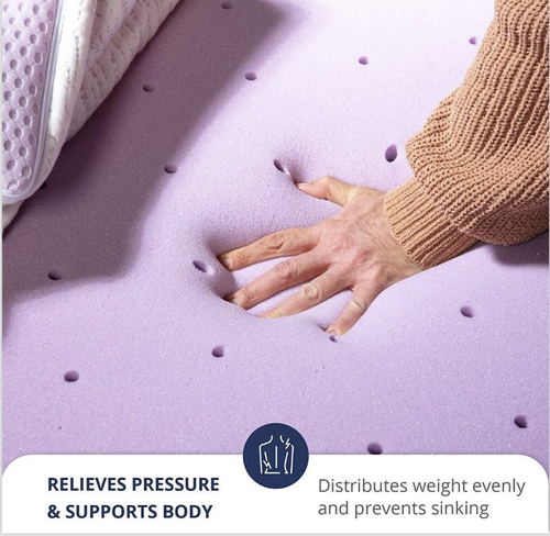 3 Inch Purple Memory Foam Mattress Topper Gel Infused Cooling Mattress ...