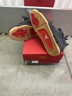 Size 14 - Jordan 4 Retro x Levi's Black Denim 2018 Size 14 - Jordan 4 Retro x Levi's Black Denim 2018