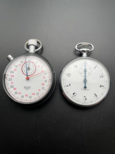 HEUER STOP WATCH AND CLEBAR STOP WATCHES FOR THE WATCHMAKER OR ...