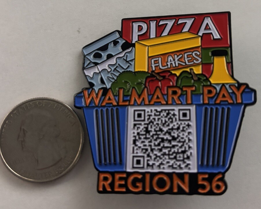 Wal-Mart Pay Jumbo Associate Pin Promo Employee Spark Walmart Region 56 ...