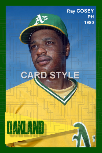 Ray Cosey - 1980 Oakland Athletics - choose a size - full color print ...