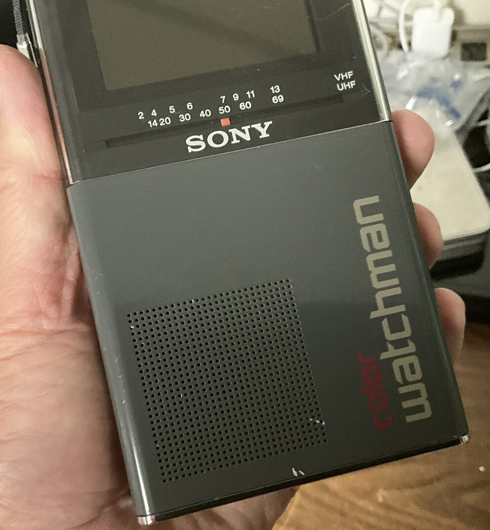 Vintage Sony Watchman Portable Analog LCD Color TV Fdl-310 for sale ...