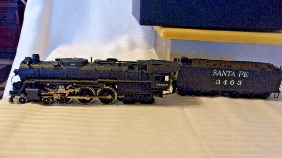 HO Scale Tenshodo Brass 4-6-4 Hudson Steam Locomotive, Santa Fe Black ...