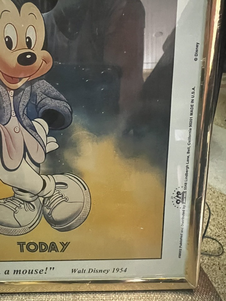 Walt Disney Vintage Poster Mickey Mouse “Generations” Through The Years ...