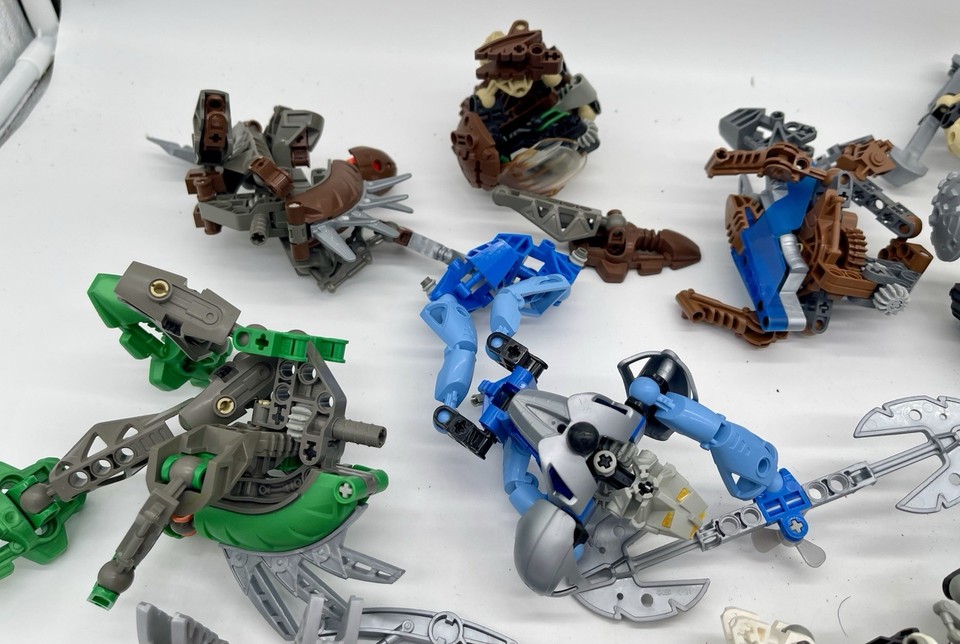 Bionicle Hero Factory Part Lot Near 3 Lbs Helmets Weapons Bodies ...