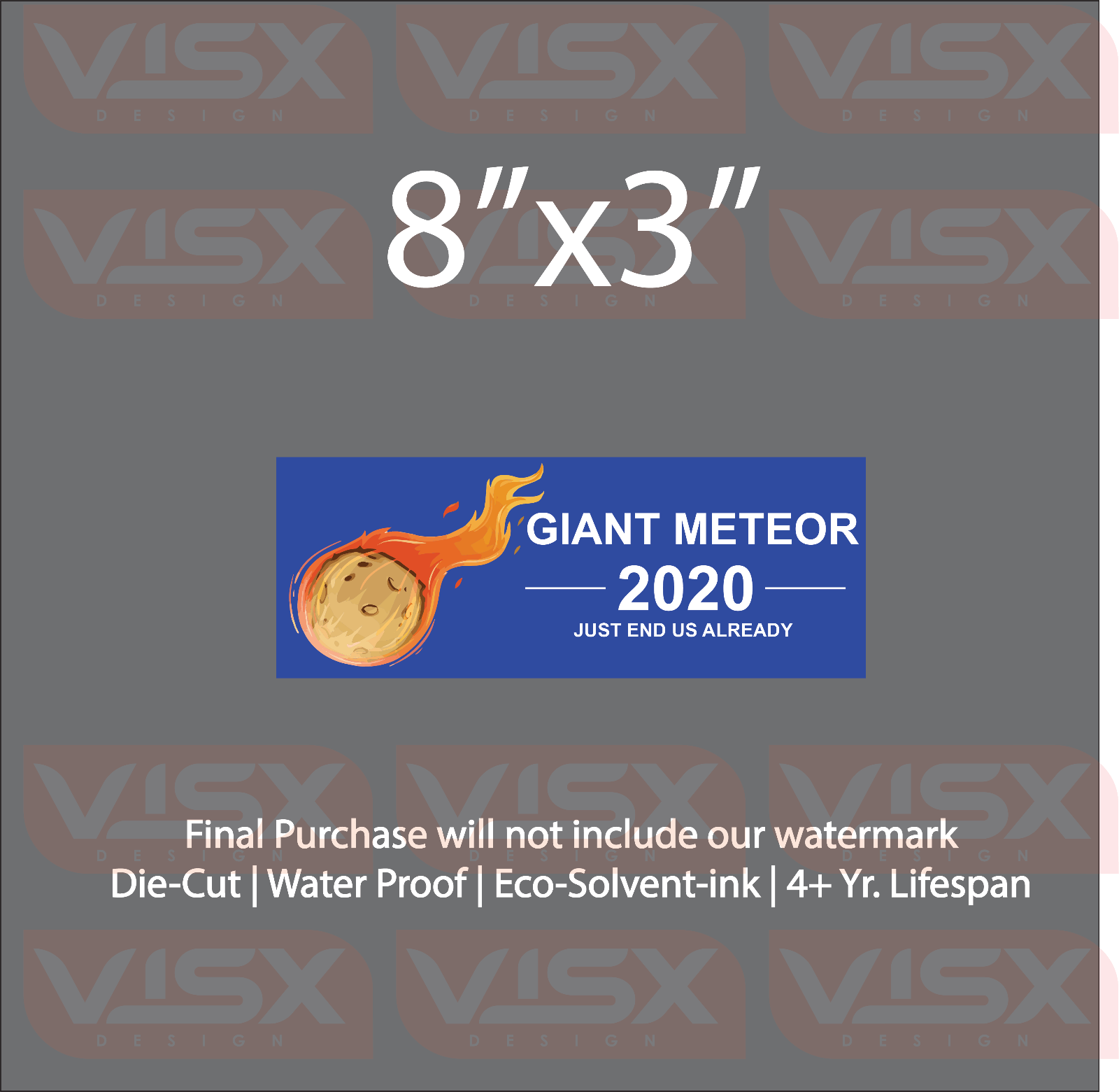 Vote for Giant Meteor 2020 Bumper Sticker Decal funny President ...