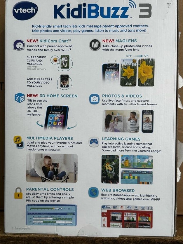 VTech KidiBuzz 3 Smart Device for Kids, NEW DEMEGED BOX | eBay