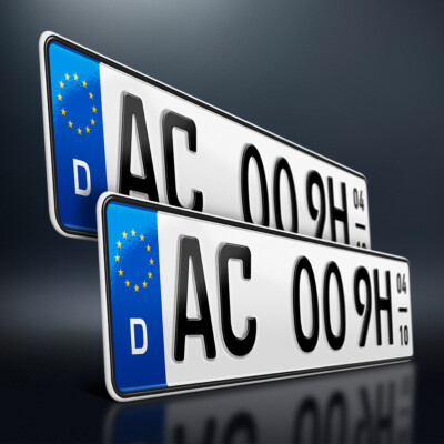 2 Kfz Kennzeichen | Saison + Historisch | Autokennzeichen | PKW ...